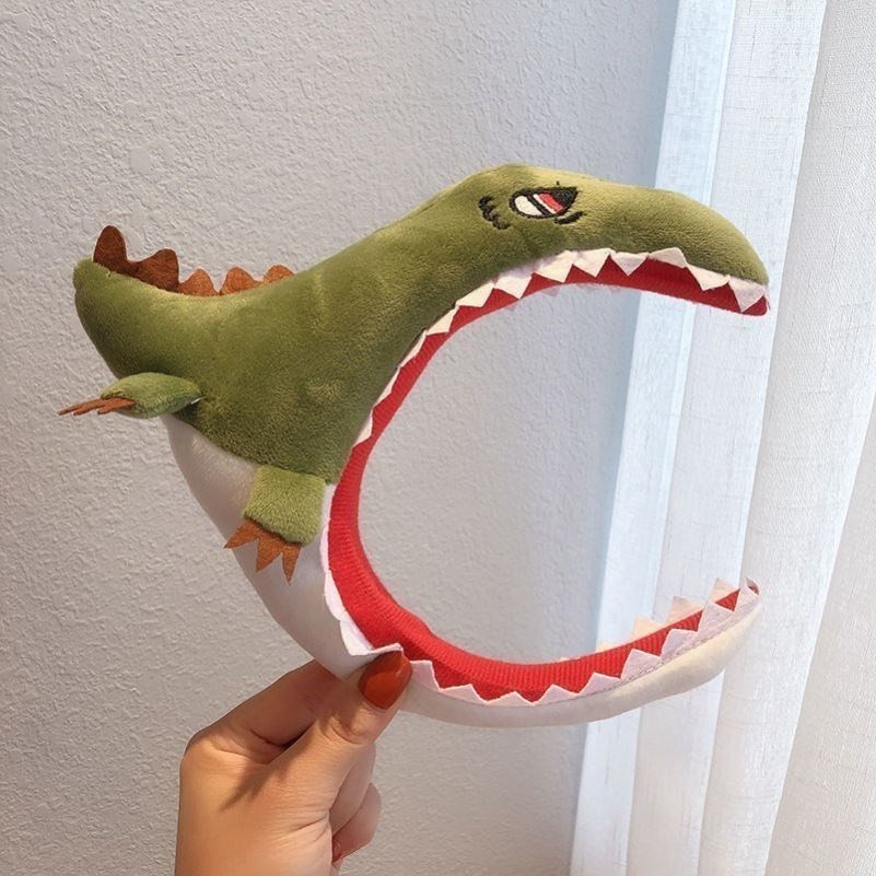 JOJO COCO Cartoon Shark Crocodile Sea Animal Headband Carp Dinosaur ...
