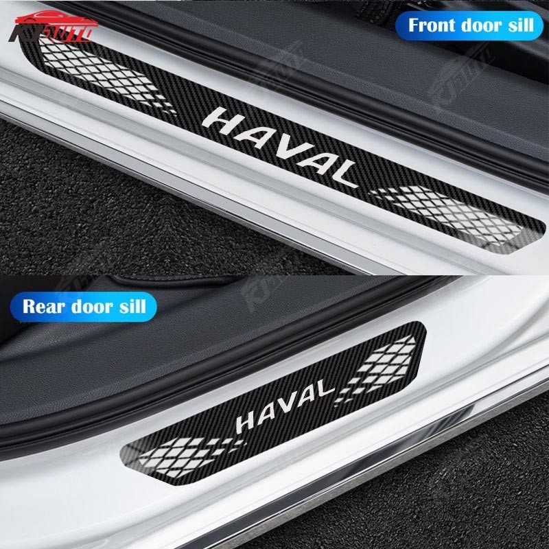 4pcs Haval Car Stainless Steel Threshold Strip Metal Welcome Pedal Auto ...