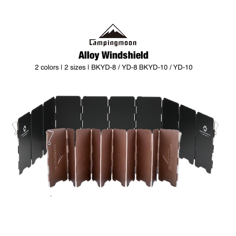 CAMPINGMOON Windshield BKYD-8 YD-8 BKYD-10 YD-10 Alloy Stove Fence with ...