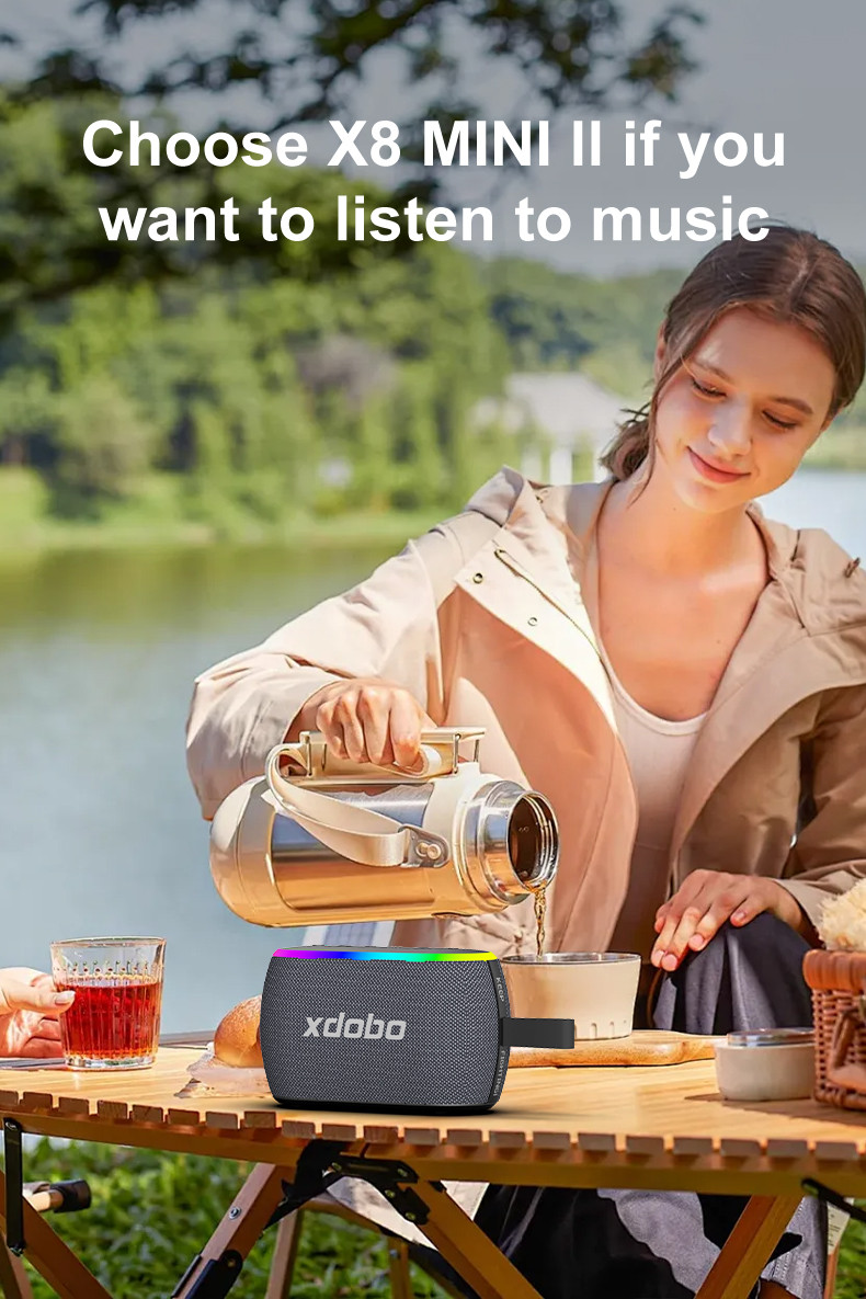 XDOBO X8 MINI II Wireless Bluetooth Music Player Stereo Ultra Low Bass ...