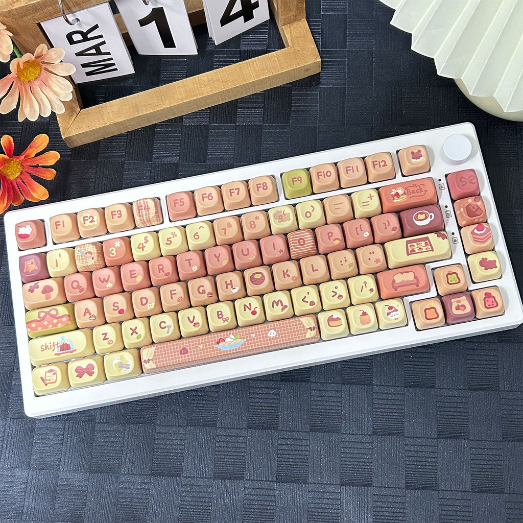 Coco Chocolate Keycap MOA Profile 120+ Keys PBT Dye Sublimation MAD 68 ...