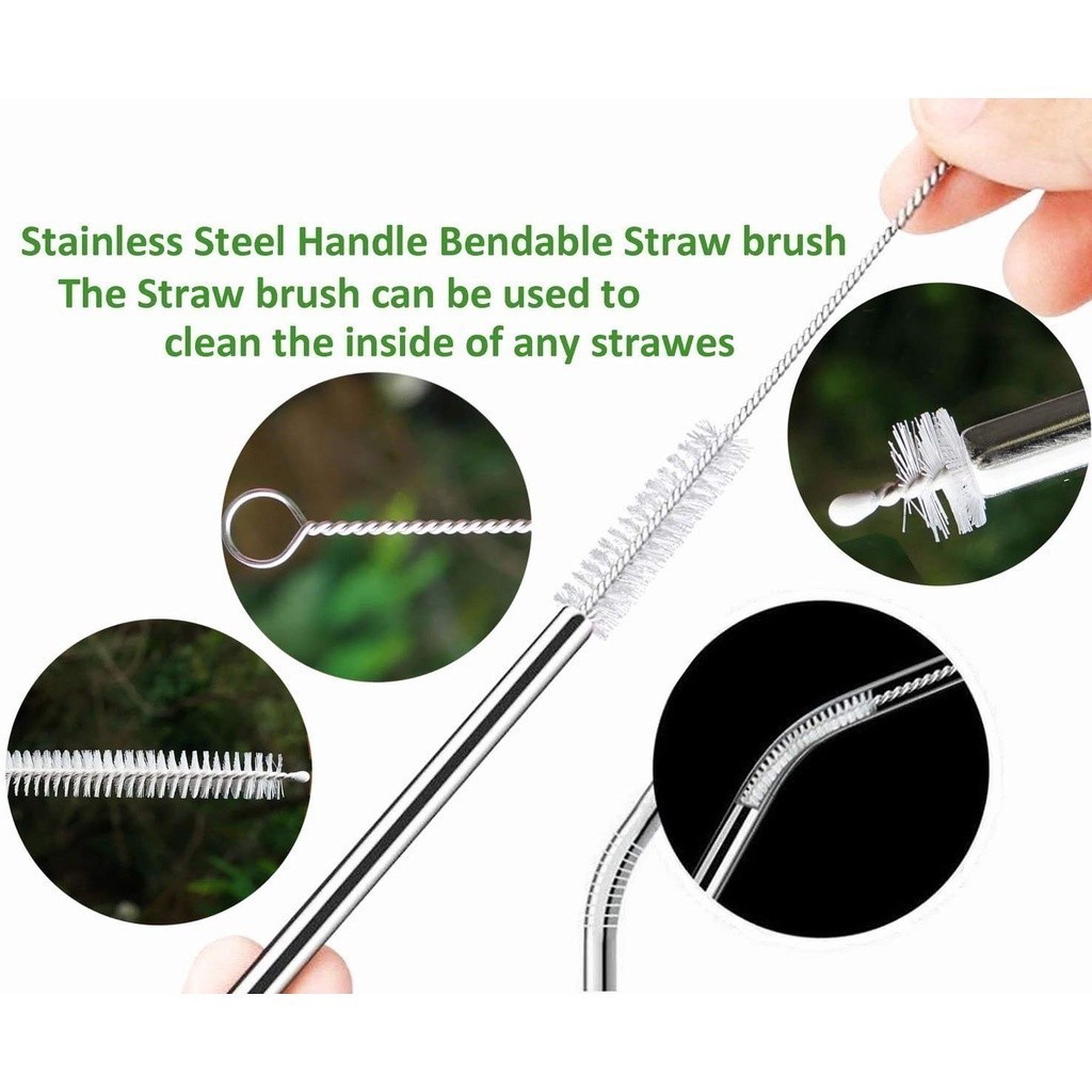 Straw Brush Clean Extended Baby Bottle Cup Brush / Berus Jerami Berus ...