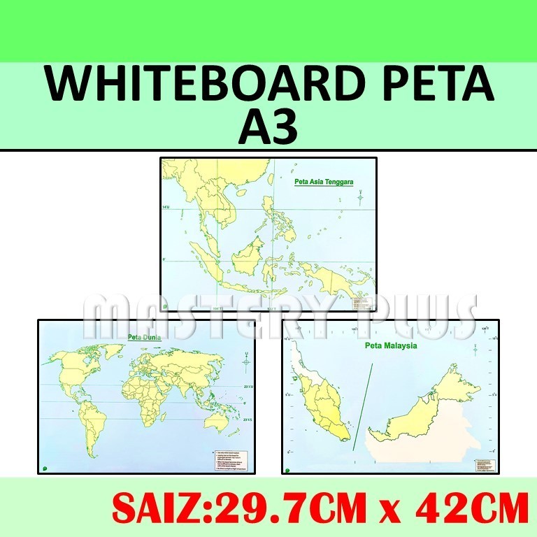 WHITEBOARD PETA MALAYSA | WHITEBOARD PETA ASIA TENGGARA | WHITEBOARD ...