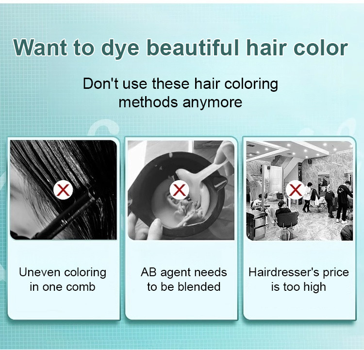 Mild Formula Hair Color Caps Gray Hair Petal Hair Color Bubble Dye ...