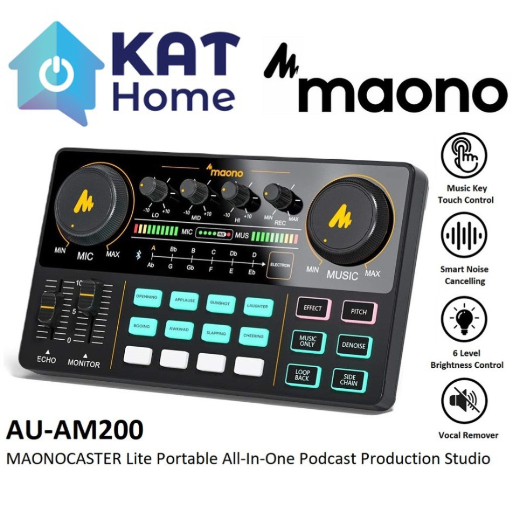 MAONO AU-AM200 MAONOCASTER LITE PORTABLE ALL IN ONE PODCAST PRODUCTION ...