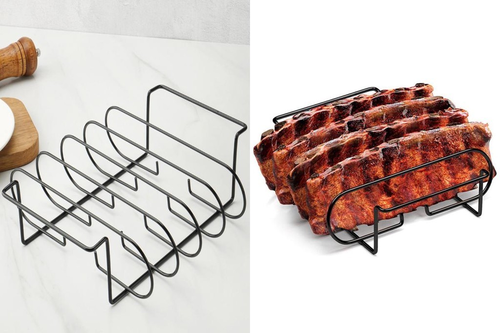 [Nice] Rib Roasting Rack Premium Stainless Steel Rib Rack for Grilling ...