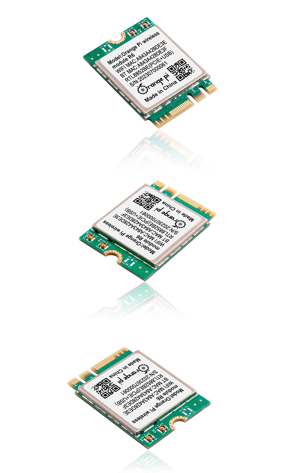 Orange Pi Wireless Module R6 for Orange Pi 5 Plus Board 2.4G/5G Dual ...