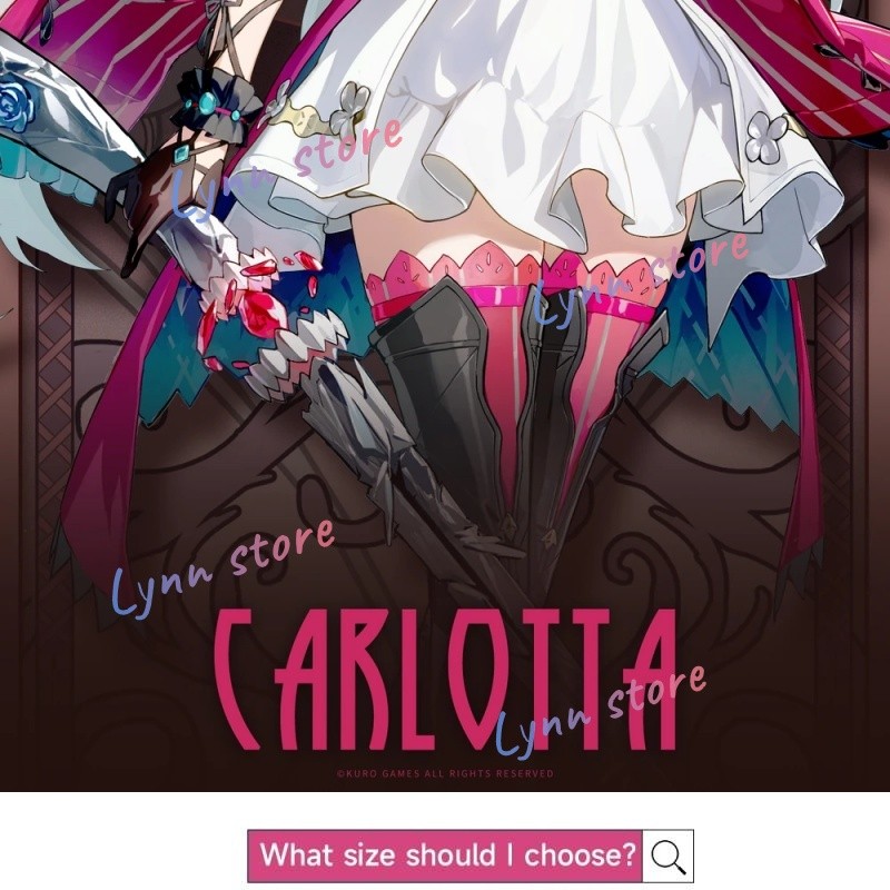 Anime CARLOTTA Cosplay Costume WUTHERING WAVES Cute Lori CARLOTTA ...