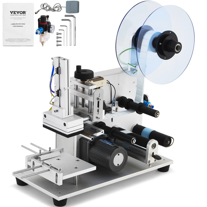 VEVOR Electric Labeler 25-60pcs/min Flat Surface Labeling Machine 40W ...