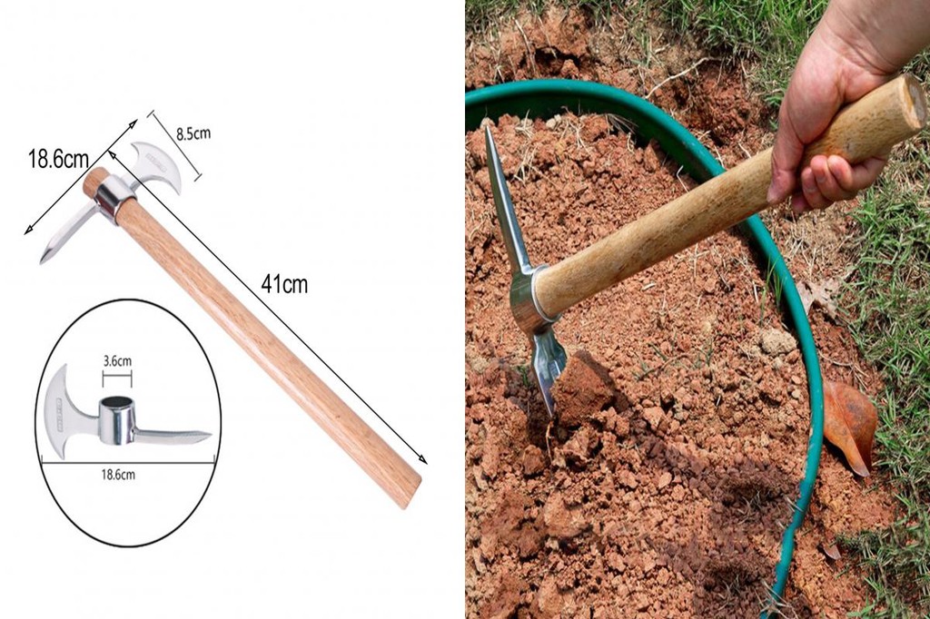 smiles| Ergonomic Pickaxe Double Headed Pickaxe Multipurpose Stainless ...