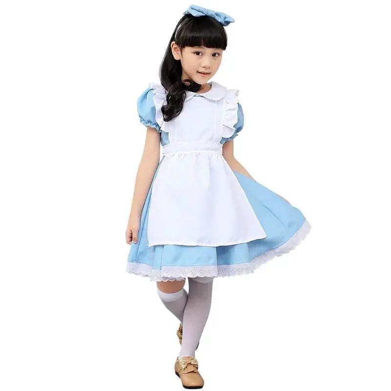 New Alice In Wonderland KIDS Girls Storybook Costume Fairy Tale Book ...