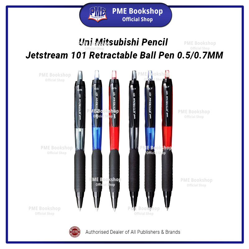 【PME Bookshop】 Uni: Jetstream 101 Retractable Ball Pen 0.5/ 0.7MM (1 ...