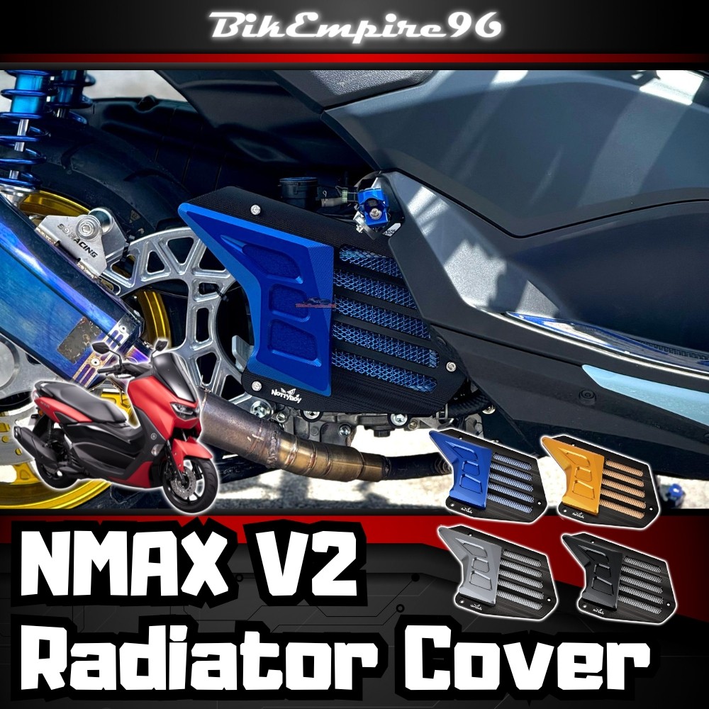 NMAX 155 V2 Radiator Cover CNC Radiator Cover Radiator Net Radiator ...