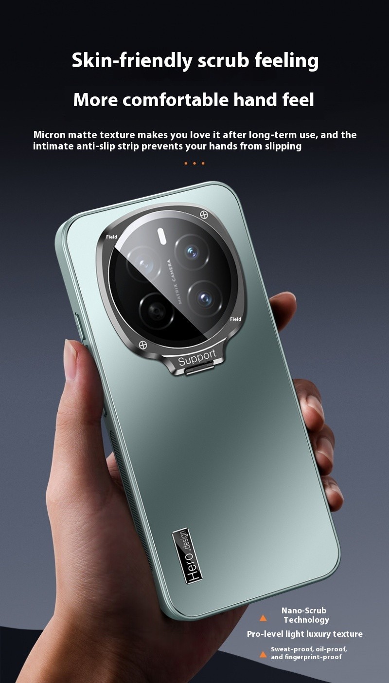 Luxury Matte Invisible Integrated Lens Holder Phone Case For Honor Magic 7 Pro 6 5 4 Pro X60 X50 ...