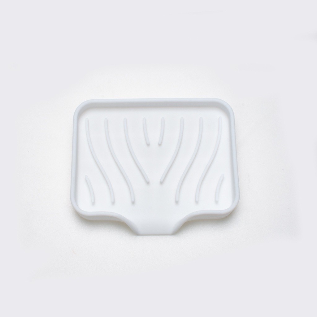 【In Stock】NEW Faucet Sink Tray Organizer Self-Draining Silicone Soap ...