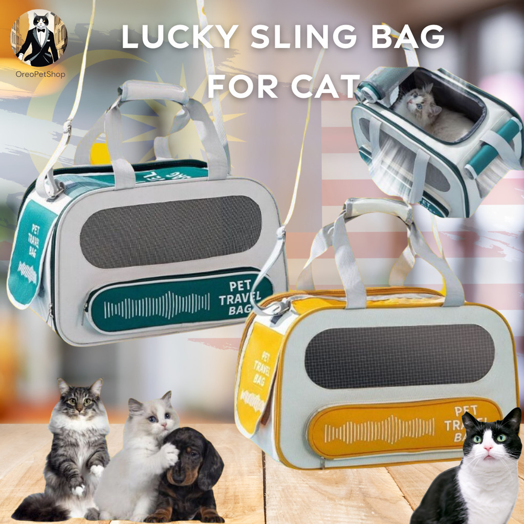 Large Pet Travel Bag Carrier Sling Bag Beg Kucing Besar for Cat Dog ...