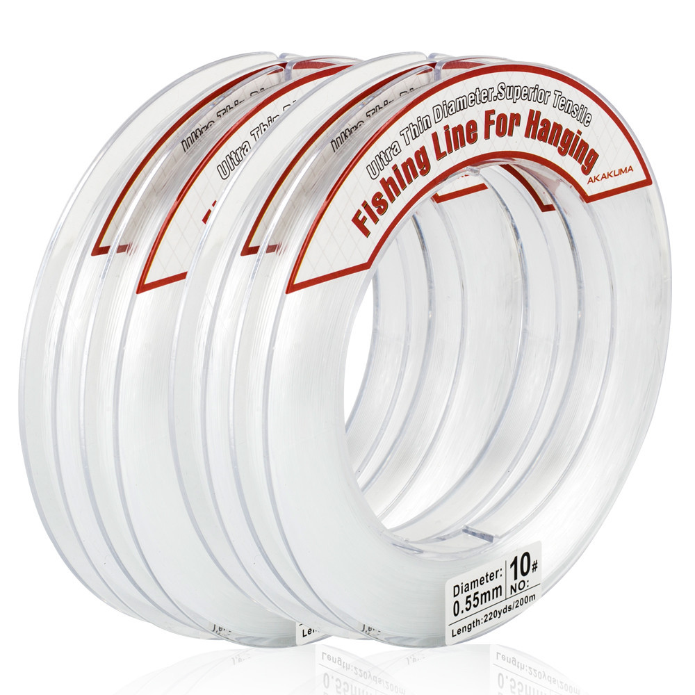 656FT Umpan Fishing Line Strong Nylon Mancing Ikan String 35LB ...