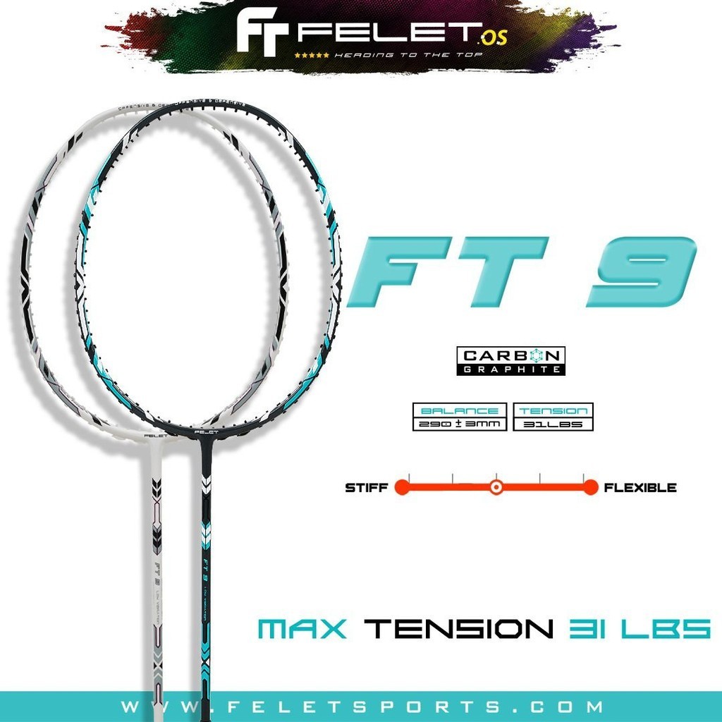 FELET FT 9 Badminton racket 100% Original Racket | Shopee Malaysia