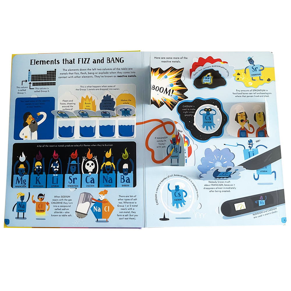 Usborne Lift The Flap Periodic Table Chemical Knowledge 3D Flap Picture ...