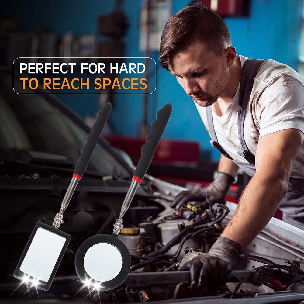 Convenient Stretchable Car Engine Chassis Reflective Inspection Mirror ...