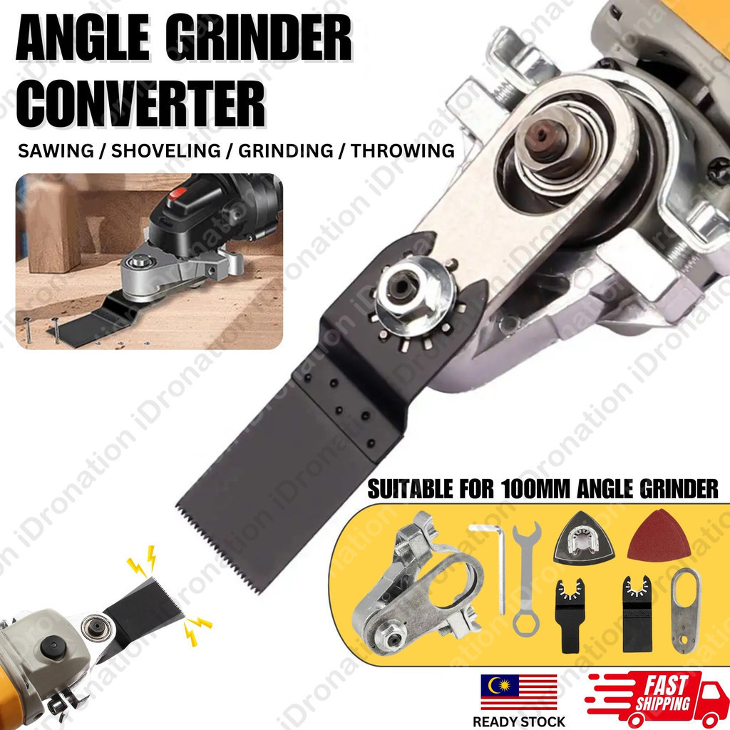 Angle Grinder Converter Adapter 100mm Multi Function Oscillating ...