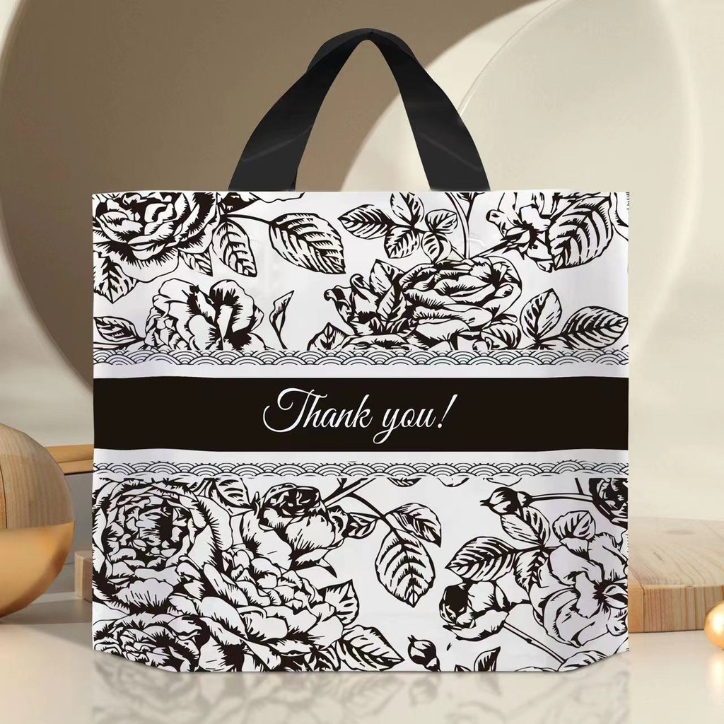 Thank You Plastic Bag (+-50pcs)S Size-30x25cm or 35x30cm/Plastik bag ...