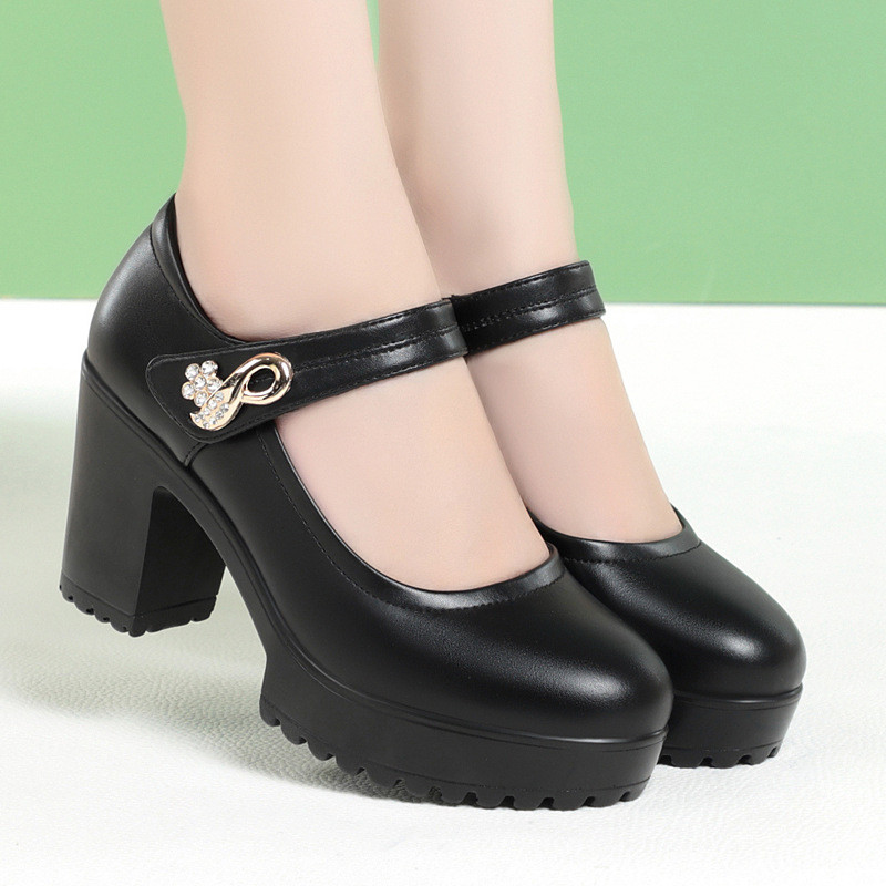 2025 New style Women Comfortable Softblack shoes casual kasut tumit ...