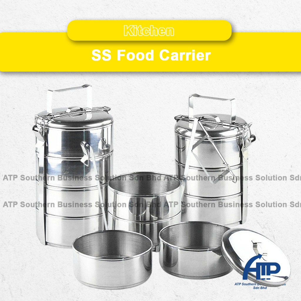 SS Food Carrier Stainless Steel Tiffin Carrier Storage Container ...