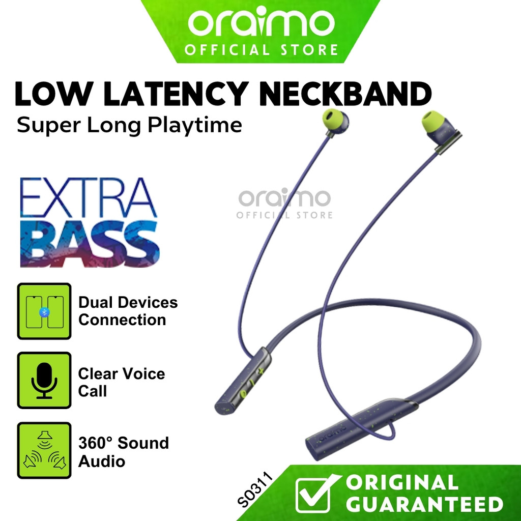 ORAIMO Sweatproof Super Bass Bluetooth High Quality Headset Wireless ...