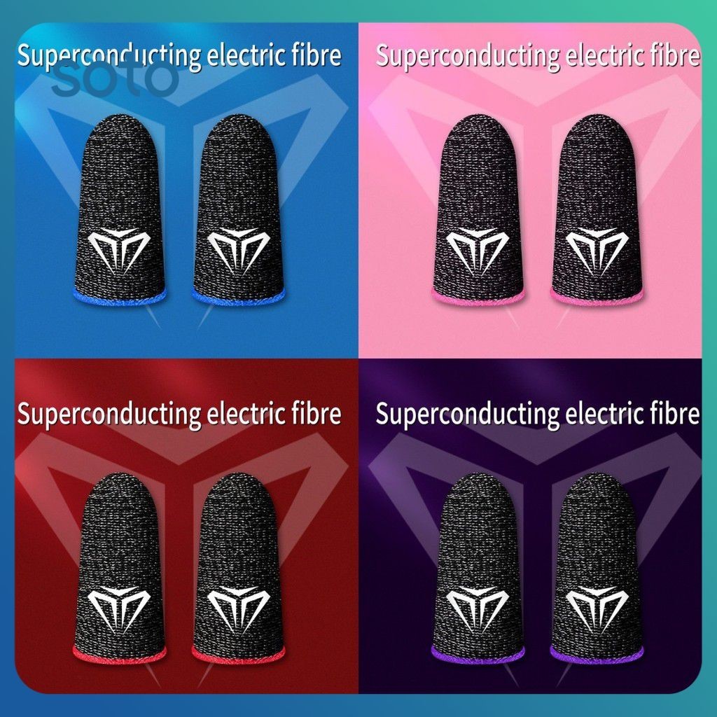in stock Gaming Fingertip Sleeves Mobile Games Touch Screen Finger Cots Durable For Gamer Game ...