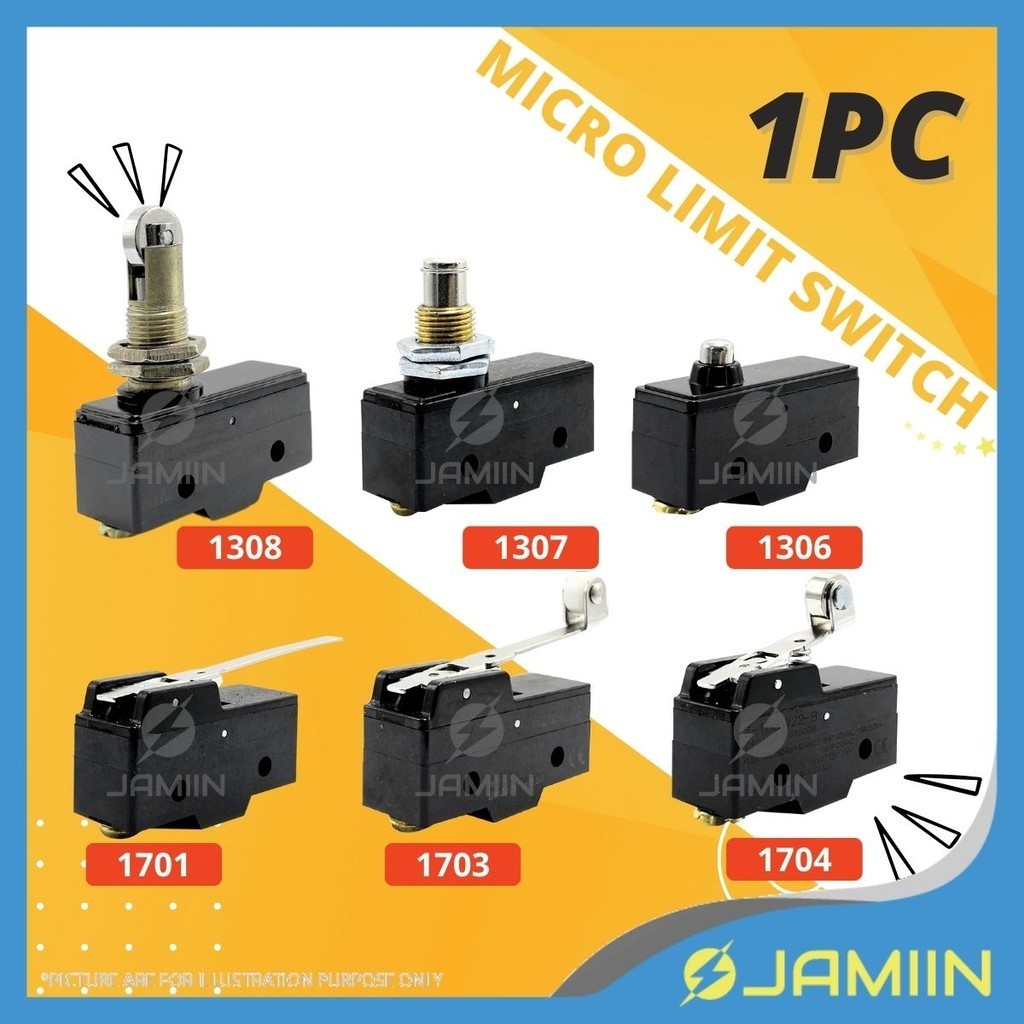 1PC 1NO + 1NC Lever Type Micro Limit Switch Electrical Limit Switch Touch Screw Terminals 1703 ...