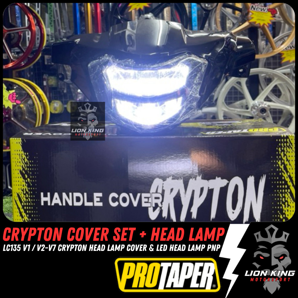 🔥💯 PROTAPER Crypton Head Lamp Led Cover Set LC135 LC 135 V1 V2 V3 V4 V5 ...