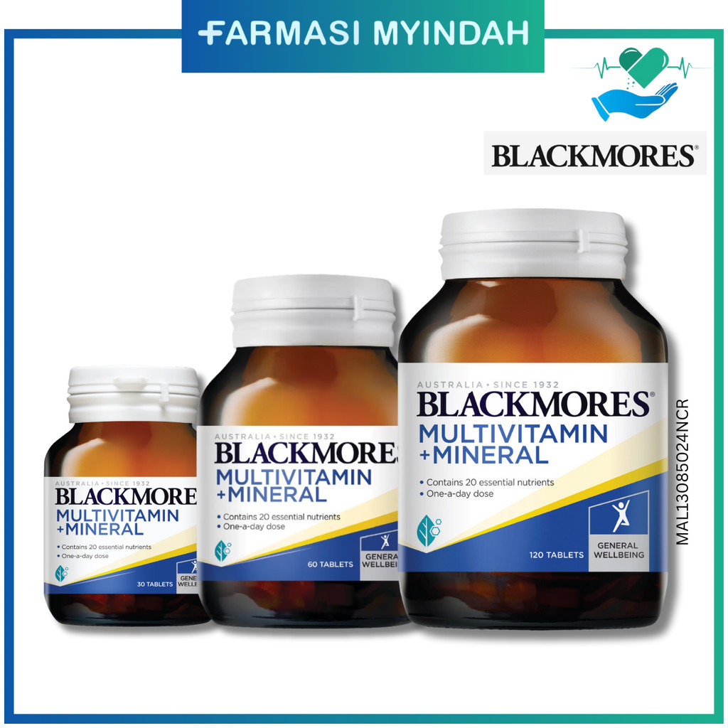 Blackmores Multivitamin + Mineral (30 Tab/ 60 Tab/ 120 Tab) | Shopee ...