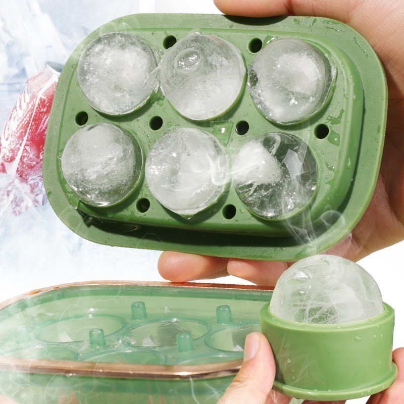 Silicone Square Ice Grid Mold - Large Ice Cube Molds with Lid - 4/6/8 ...