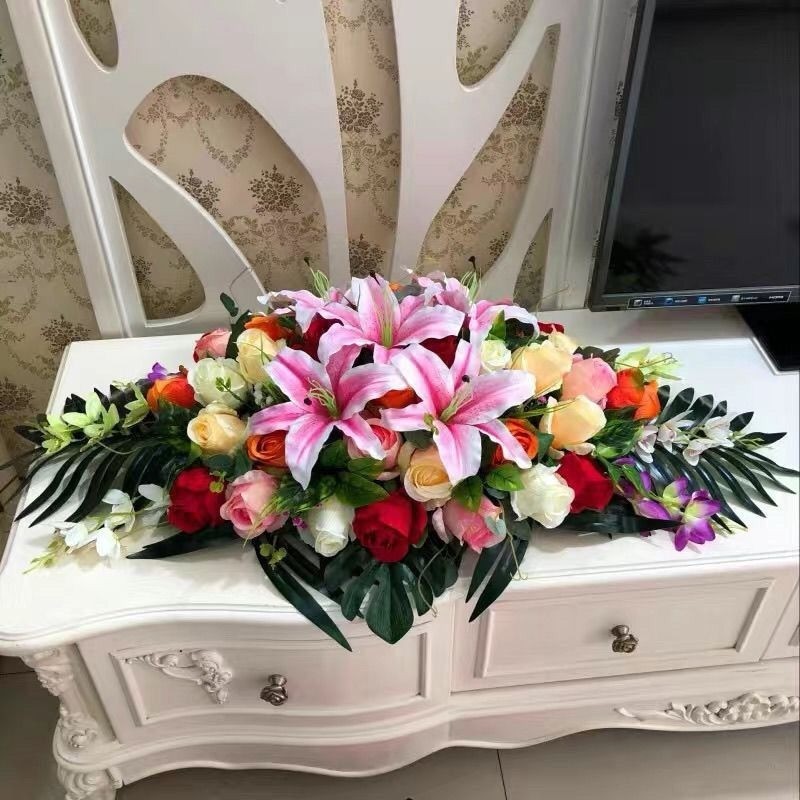 Artificial Flower Conference Table Decoration Flower Office Desk ...