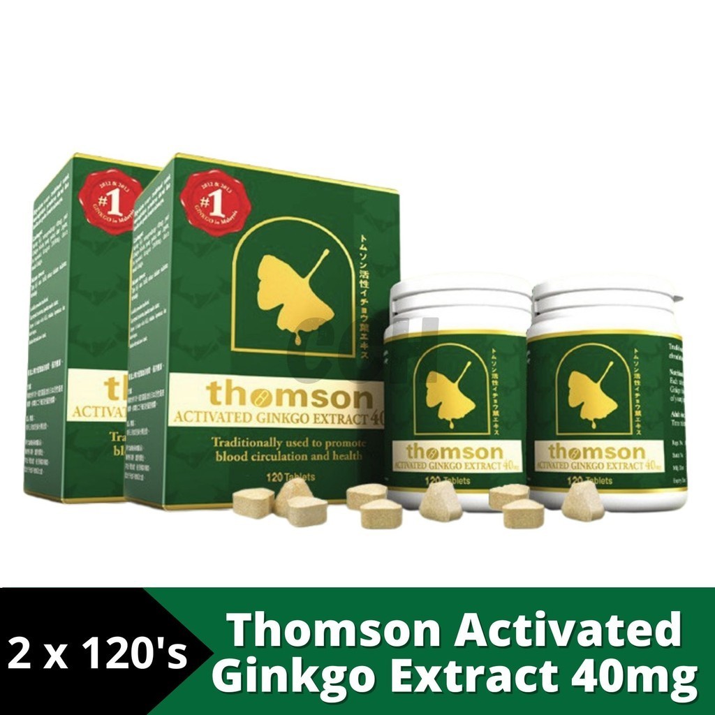 Thomson Activated Ginkgo Extract 40mg 2X120'S | Shopee Malaysia