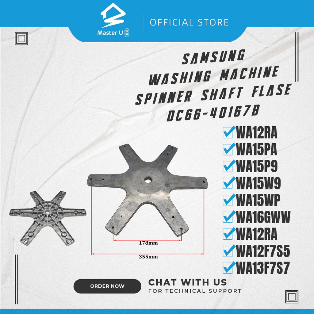 SAMSUNG WASHING MACHINE SPINNER SHAFT FLASE - DC66-40167B | Shopee Malaysia