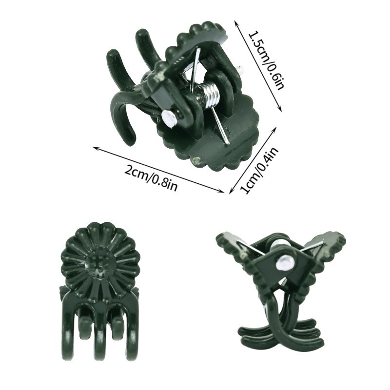 20/50PCS 5-Claw Plant Clips Orchid Flowers Support Clamp Climbing Vine ...