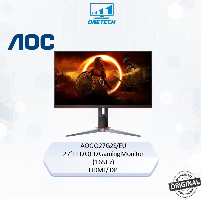 27'' AOC Q27G2S/EU QHD Gaming Led Monitor FHD 2560*1440 - HDMI*2/DP*1 ...