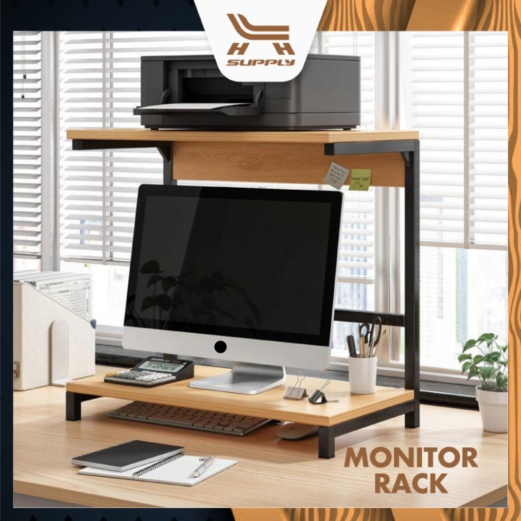 LH Elevated Monitor Stand Printer Rack Computer Monitor Screen ...