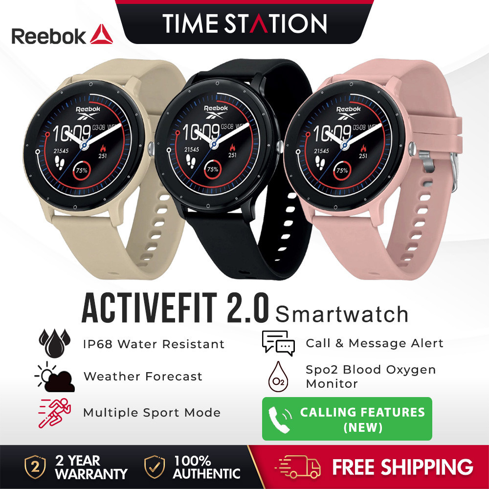 Reebok Smartwatch ActiveFit 2.0 Unisex Watch Heart Rate Monitor SpO2 ...