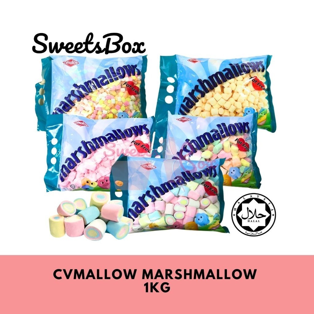 CVMallow Marshmallow 1kg - Halal Marshmallow | Shopee Malaysia