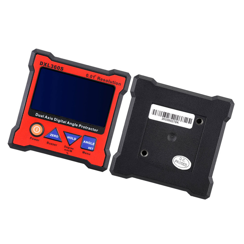DXL360/DXL360S Dual Axis Digital Angle Protractor with 5 Side Magnetic ...