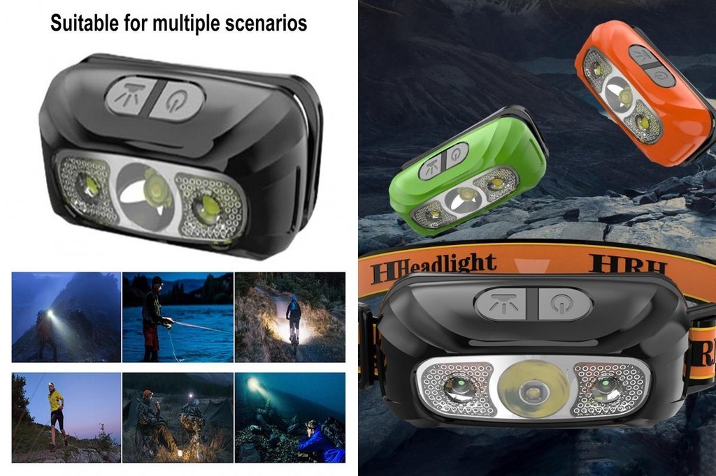 Headband Headlamp Ultra Bright Rechargeable Outdoor Headlamp with ...