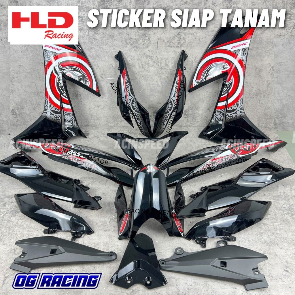 “SIAP TANAM” HONDA RSX150 BATMAN COVER SET/ RSX PURBA BATMAN COVER SET ...