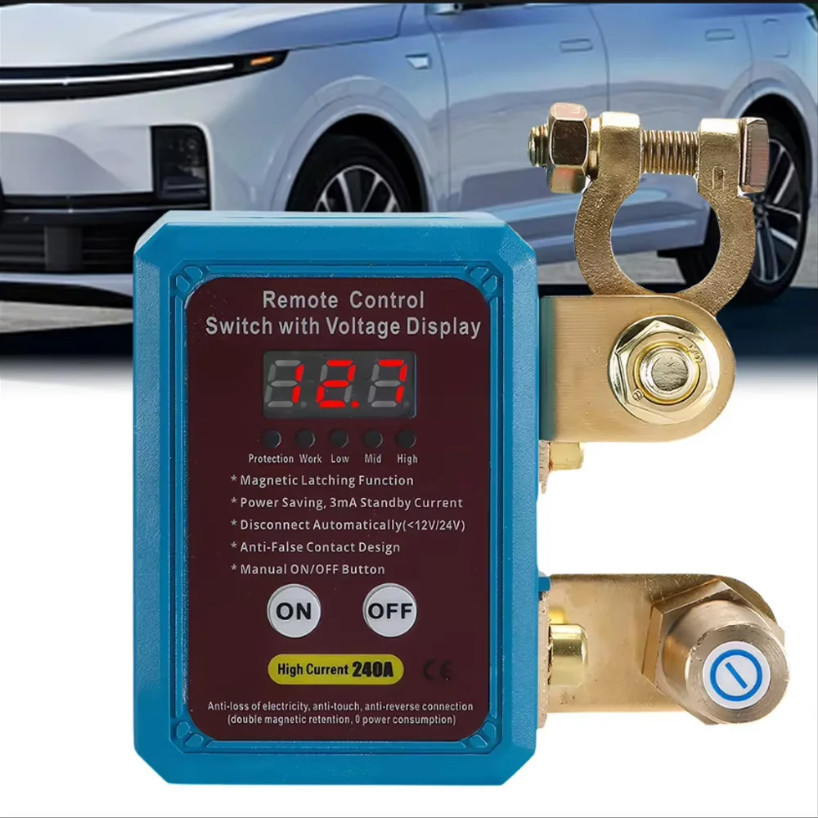 12/24V 240A Remote Battery Disconnect Switch Universal Durable Auto ...