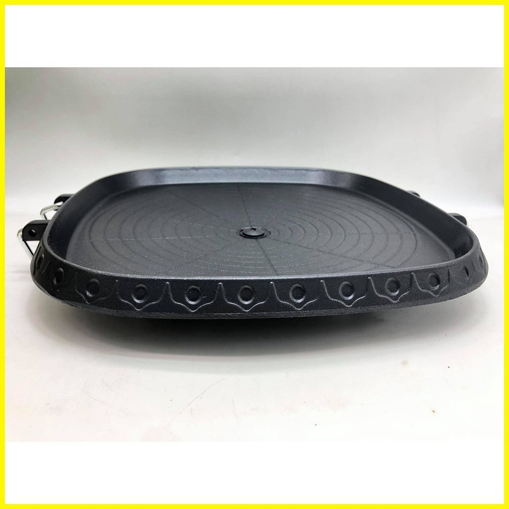 ̅ Korean Samgyup Pan Non-stick Coating Korean Grill Square Multi ...
