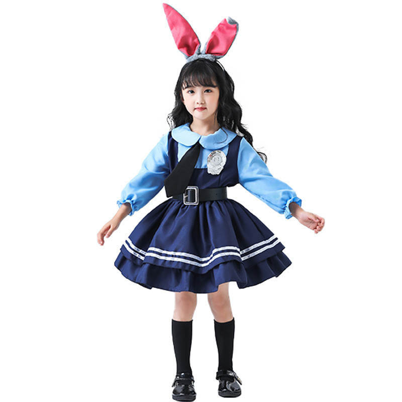 Anime Cosplay Costume Real Time Filming of Zootopia's Cos Judy Rabbit ...