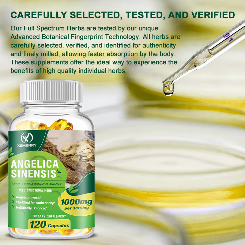【XEMENRY】Angelica sinensis supplement 1000mg - balances female hormones ...