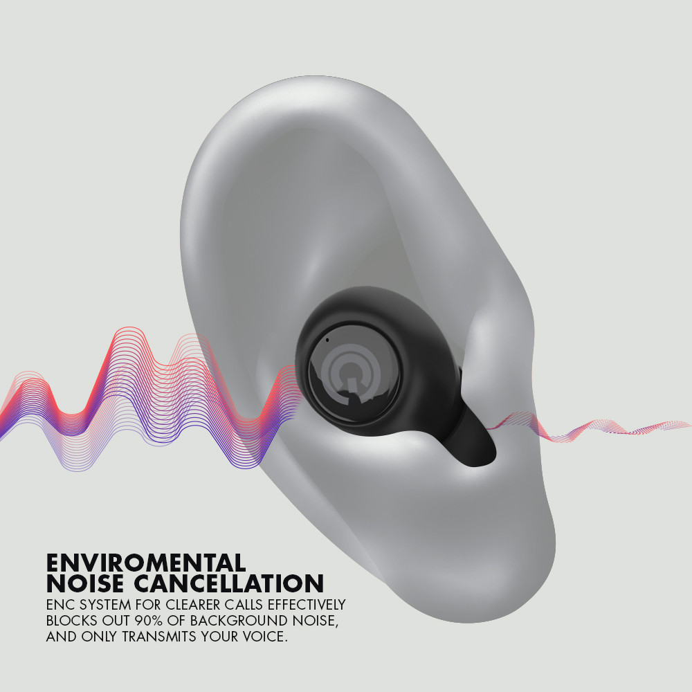 SonicGear EarPump TWS Jewel 2 ENC Bluetooth 5.4 Wireless Earbuds with ...